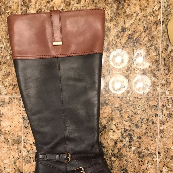 Bandolino | Shoes | Bandolino Carlotta Two Tone Riding Boots | Poshmark